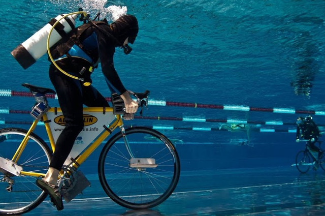 Wonder of Underwater cycling…!!
